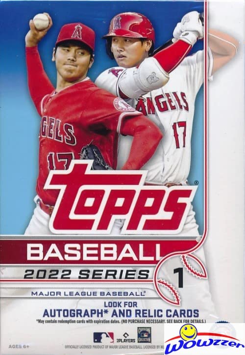 2022 Topps Series 1 MLB Baseball HUGE EXCLUSIVE Factory Sealed 67 Card HANGER Box with (4) INSERT Cards! Loaded with RCs & Stars! Look for Autos, Relics, Parallels & Wander Franco RC & Autos WOWZZER!