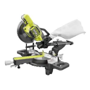 ryobi one+ 18v cordless 7-1/4 in. sliding compound miter saw