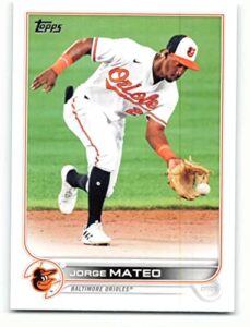 2022 topps #89 jorge mateo nm-mt orioles