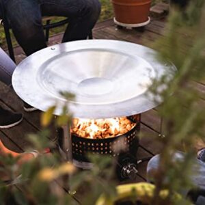 HeatSaver AL28 - Fire Pit Heat Deflector/Reflector and Cover