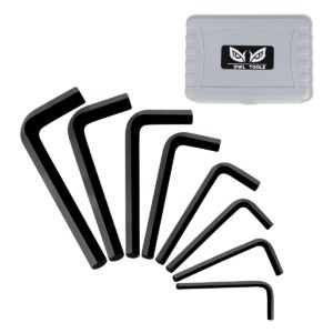 owl tools jumbo allen wrench set (8 pack - extra large hex key set) sizes 1/4, 5/16, 3/8, 7/16, 1/2, 9/16, 5/8, 3/4