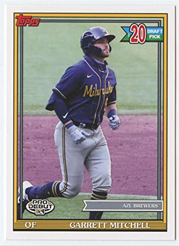 2021 Topps Pro Debut #PD-168 Garrett Mitchell AZL Brewers RC Rookie Baseball Trading Card