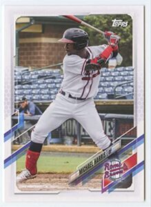 2021 topps pro debut #pd-113 michael harris rome braves rc rookie baseball trading card