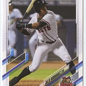 2021 Topps Pro Debut #PD-18 Julio Rodriguez Modesto Nuts RC Rookie Baseball Trading Card