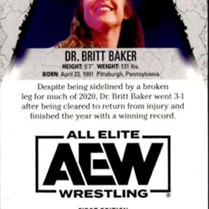 2021 Upper Deck All Elite Wrestling AEW #11 Dr. Britt Baker Official Trading Card