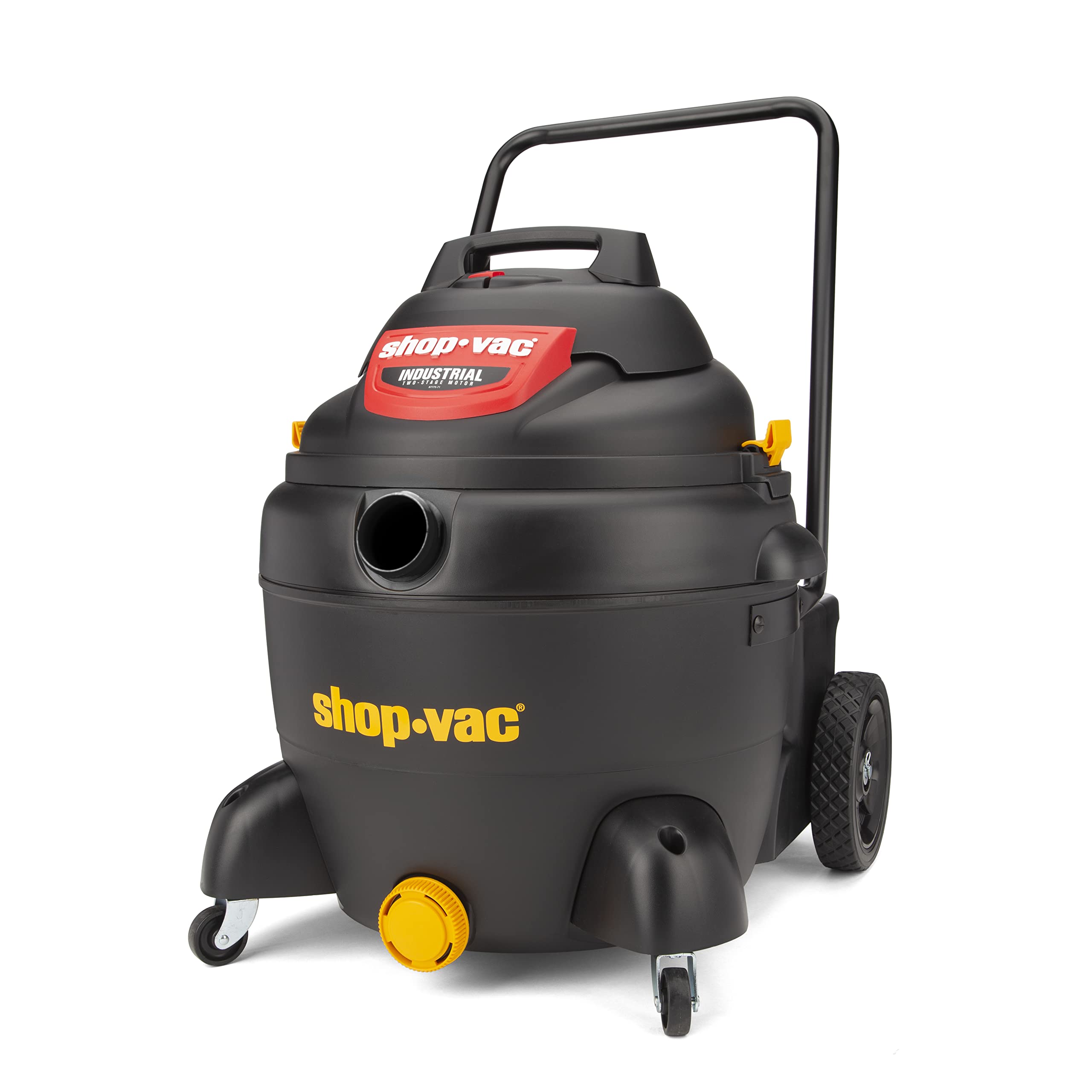 Shop Vac 9593406 Two Stage Industrial Wet Dry Vac, 16 Gallon, 1-1/2 Inch x 12 Foot Hose, 80 CFM, (1-Pack)