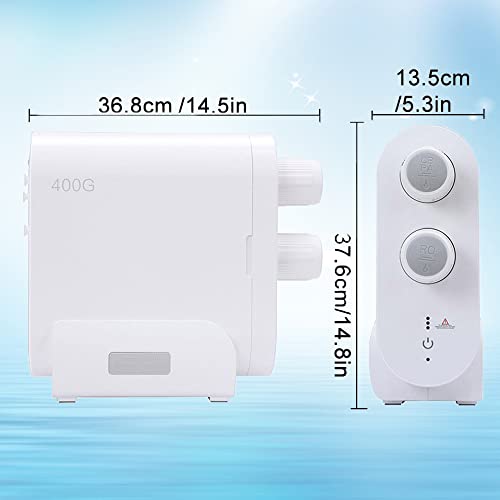 RYKIPO Water Filtration System Water Purifier, Under Sink Water Filter, 1.5:1 Drain Rate, 400GPD High Flow Reverse Osmosis Water Filter for Home and Kitchen