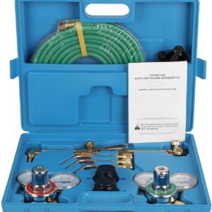 BBBuy Oxygen & Acetylene Gas Cutting Torch and Welding Kit Portable Oxy Brazing Welder Tool Set with Two Hose, Storage Case-Portable Cutting Torch Set Welder Tools