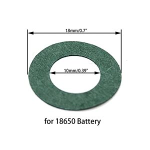 500PCS 18650 Lithium Battery Insulator Ring Self Adhesive Hollow Paper Pad Electrical Insulating Adhesive Paper Green