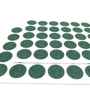 500PCS 18650 Lithium Battery Insulator Ring Self Adhesive Hollow Paper Pad Electrical Insulating Adhesive Paper Green