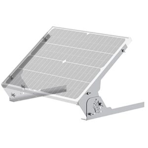 allto solar 20w 30w adjustable solar panel tilt mount mounting bracket with durable stainless steel tilt legs + 5 precise hole placement for rv, roof, boat, shed, any off-grid solar systems