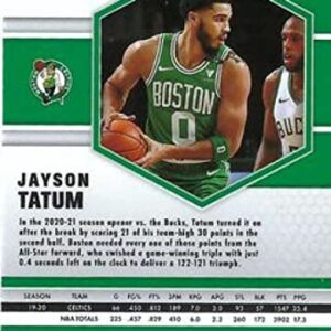 2020-21 Panini Mosaic #107 Jayson Tatum Boston Celtics NBA Basketball Trading Card