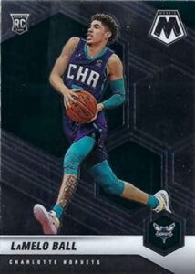 2020-21 panini mosaic #202 lamelo ball rc rookie charlotte hornets nba basketball trading card