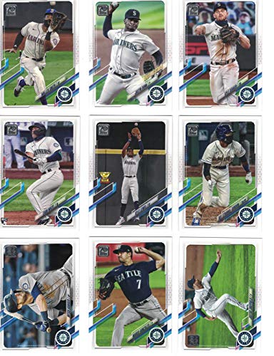 Seattle Mariners/Complete 2021 Topps Baseball Team Set (Series 1 and 2) with (19) Cards. **** PLUS (3) Bonus Cards: Ken Griffey Jr. / Jay Buhner/Randy Johnson ****