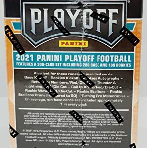 2021 Panini Playoff Football Trading Cards Blaster Box (56 cards per box)