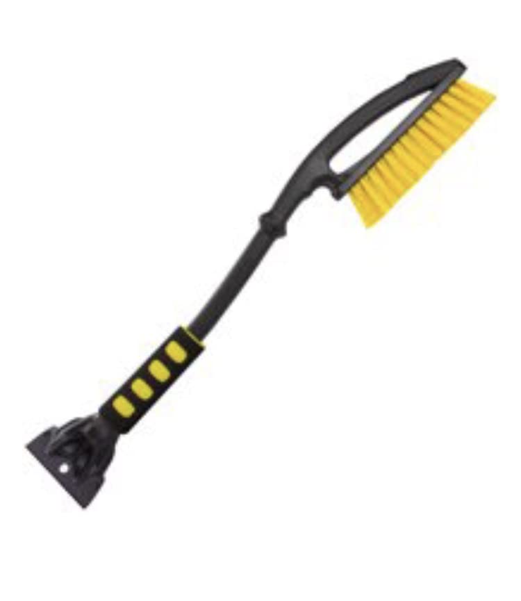 Rain-X 26" Ergo Snow Brush with Ice Scraper Tool, Black & Yellow, 1PK,