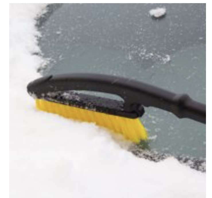 Rain-X 26" Ergo Snow Brush with Ice Scraper Tool, Black & Yellow, 1PK,