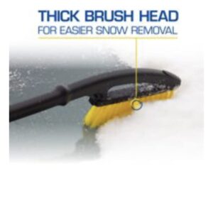 Rain-X 26" Ergo Snow Brush with Ice Scraper Tool, Black & Yellow, 1PK,