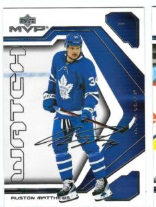 auston matthews 2021-22 upper deck mvp 20th anniversary #5 card toronto maple leafs hockey