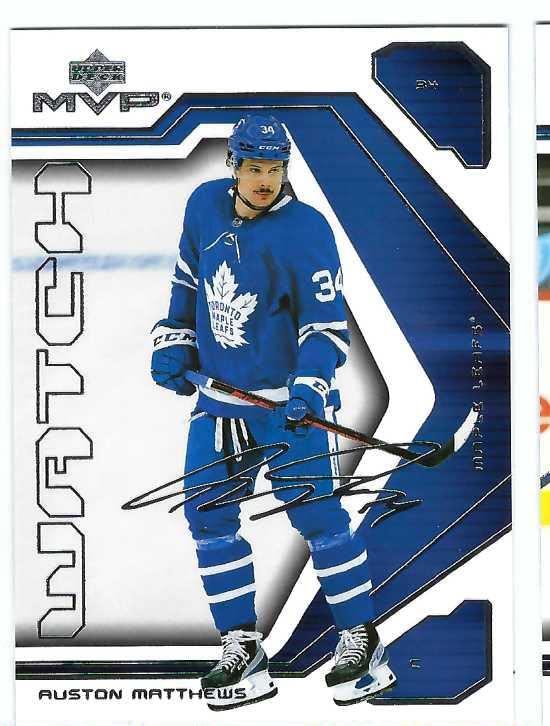 AUSTON MATTHEWS 2021-22 Upper Deck MVP 20th Anniversary #5 Card Toronto Maple Leafs Hockey