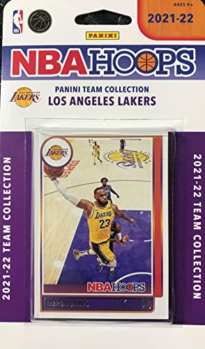 Los Angeles Lakers 2021 2022 Hoops Factory Sealed Team Set with LeBron James Plus