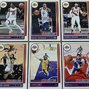 Los Angeles Lakers 2021 2022 Hoops Factory Sealed Team Set with LeBron James Plus