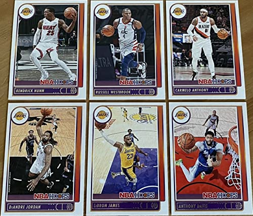 Los Angeles Lakers 2021 2022 Hoops Factory Sealed Team Set with LeBron James Plus