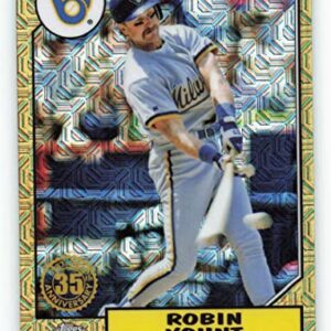 2022 Topps Chrome Silver Pack Series 1 Mojo Refractor #T87C-13 Robin Yount NM-MT Milwaukee Brewers Baseball MLB