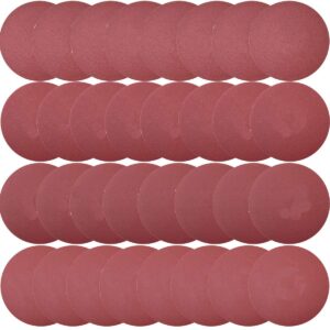 tonmp 50 pcs 7 inch hook-and-loop sanding discs sandpaper - 10 pcs each of 60 80 120 180 240 grits sander paper for for random orbit drywall sander