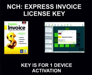 express invoice invoicing software, key, for 1 device activation