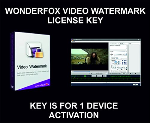 Wonderfox, Video Watermark Software, Key, For 1 Device Activation