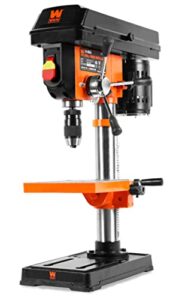 wen 4211 3.2-amp 10-inch 5-speed cast iron benchtop drill press with laser and keyless chuck , black