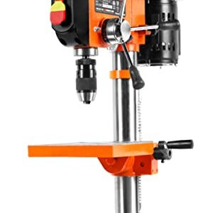 WEN 4211 3.2-Amp 10-Inch 5-Speed Cast Iron Benchtop Drill Press with Laser and Keyless Chuck , Black