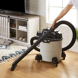 Amazon Basics 12-Gallon 5 HP Wet/Dry Vaccum, Grey, Black