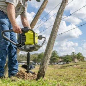 RYOBI 40V HP Brushless Cordless Earth Auger with 8 in. Bit with 4.0 Ah Battery and Charger