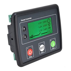 diesel generator control panel, self-starting genset controller alarm indication dse4520 for 3-phase mains detection for efi engine