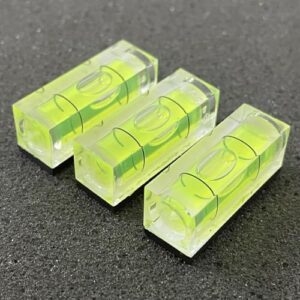 ZUJHPYMI 6Pcs Magnetic Small Bubble Level 10x10x29mm Mini Square Bubble Spirit Levels Leveling Tools