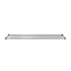 krollen industrial 18" x 48" nsf chrome wire shelf set of 2