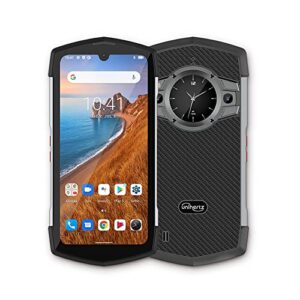 unihertz ticktock, 5g rugged smart phone with dual screen android 11 sub-screen ip68 two programmable keys (support t-mobile & verizon only)