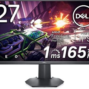 Dell G2722HS IPS 27 Inch 165Hz Gaming Monitor - (FHD) Full HD 1920 x 1080p, LED LCD Display, AMD FreeSync Premium and NVIDIA G-Sync Compatible, HDMI, DisplayPort, Thin Bezel - Black