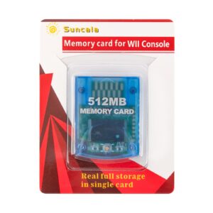 suncala memory card compatible with gamecube and wii console, 512mb memory card for nintendo gamecube