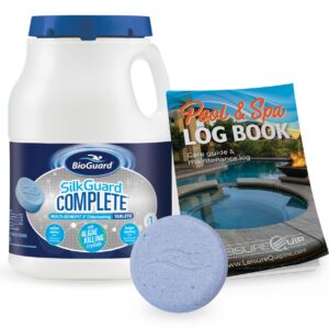 BioGuard SilkGuard Complete 3 Inch Chlorinating Tablets 7.5lb Pool Chlorine Sanitizer Tabs