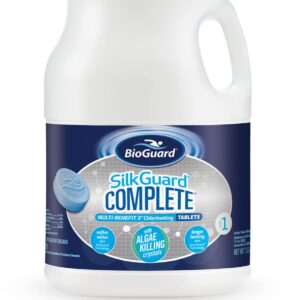 BioGuard SilkGuard Complete 3 Inch Chlorinating Tablets 7.5lb Pool Chlorine Sanitizer Tabs