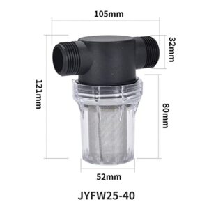 IMXMI Water Filter, 3/4''Twist-On Pipe Strainer, Nylon PA66 cover, PC bowl, 304 Stainless Screen(3/4’’40 Mesh Male water filter)