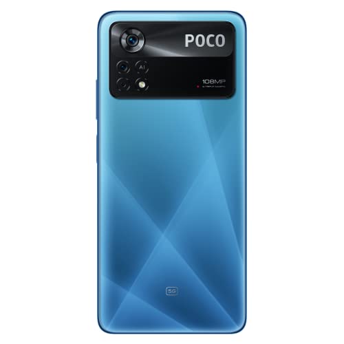 Poco X4 Pro 5G 256GB 8GB Factory Unlocked (GSM Only | No CDMA - not Compatible with Verizon/Sprint) Global Version - Laser Blue