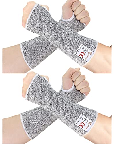 Evridwear Arm Protectors for Thin Skin and Bruising Cut Resistant Arm Sleeves Arm Guards Protective Sleeves for Men Women, with Thumb Hole L/XL