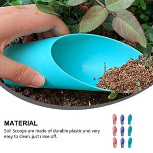 Miniature Soil Scoop Mini Plants Tools Japanese Tools Tool Gadget 9 PCS Bonsai Soil Scoops, s, Colorful Small Soil Scoops Random Colors Tools Transplanting Soil Spoon Tools