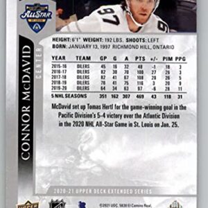 2020-21 Upper Deck Extended Series #683 Connor McDavid All-Star Team NHL Hockey Trading Card