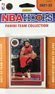 toronto raptors 2021 2022 hoops factory sealed team set with rookie cards of david johnson and scottie barnes