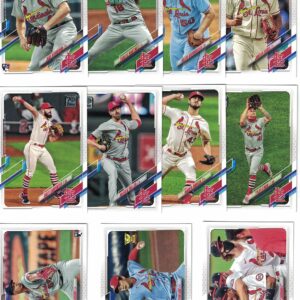 St. Louis Cardinals / 2022 Topps Baseball Team Set (Series 1 and 2) with (21) Cards. PLUS 2021 Topps Cardinals Baseball Team Set (Series 1 and 2) with (21) Cards. ***INCLUDES (3) Additional Bonus Cards of Former Cardinals Greats Ozzie Smith, Stan Musial a